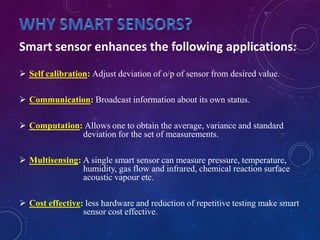 Smart sensor technology in healthcare & protection | PPTX