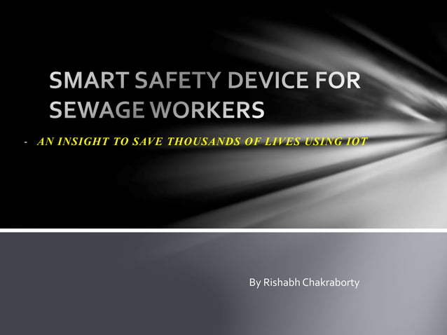 Smart sewage monitoring system | PPTX
