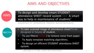 Smartsheet Based Attendance System | PPT