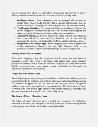 smart shopping cart | PDF | Grocery Shopping | Shopping