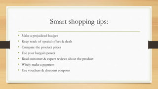 Smart shopping tips | PPTX
