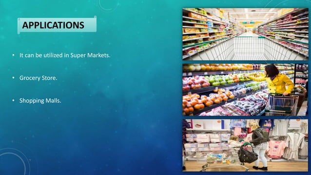 Smart shopping trolley. | PPTX | Computing | Technology & Computing