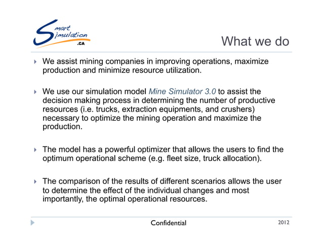 Smart simulation - Corporate presentation | PPT