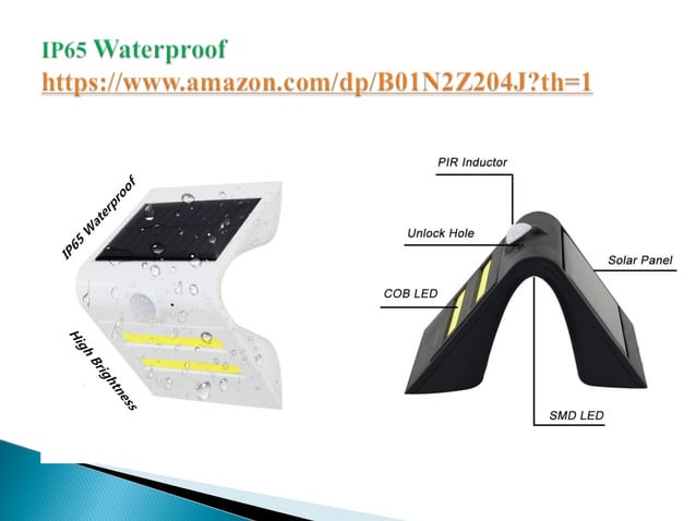 Smart solar wall light for outdoor | PPT