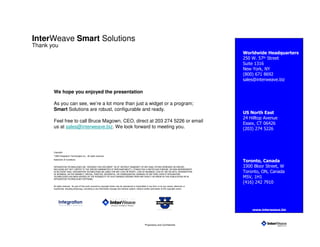 Smart Solutions Presentation 2009 | PDF