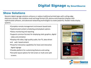 Smart Source Digital Signage | PPT