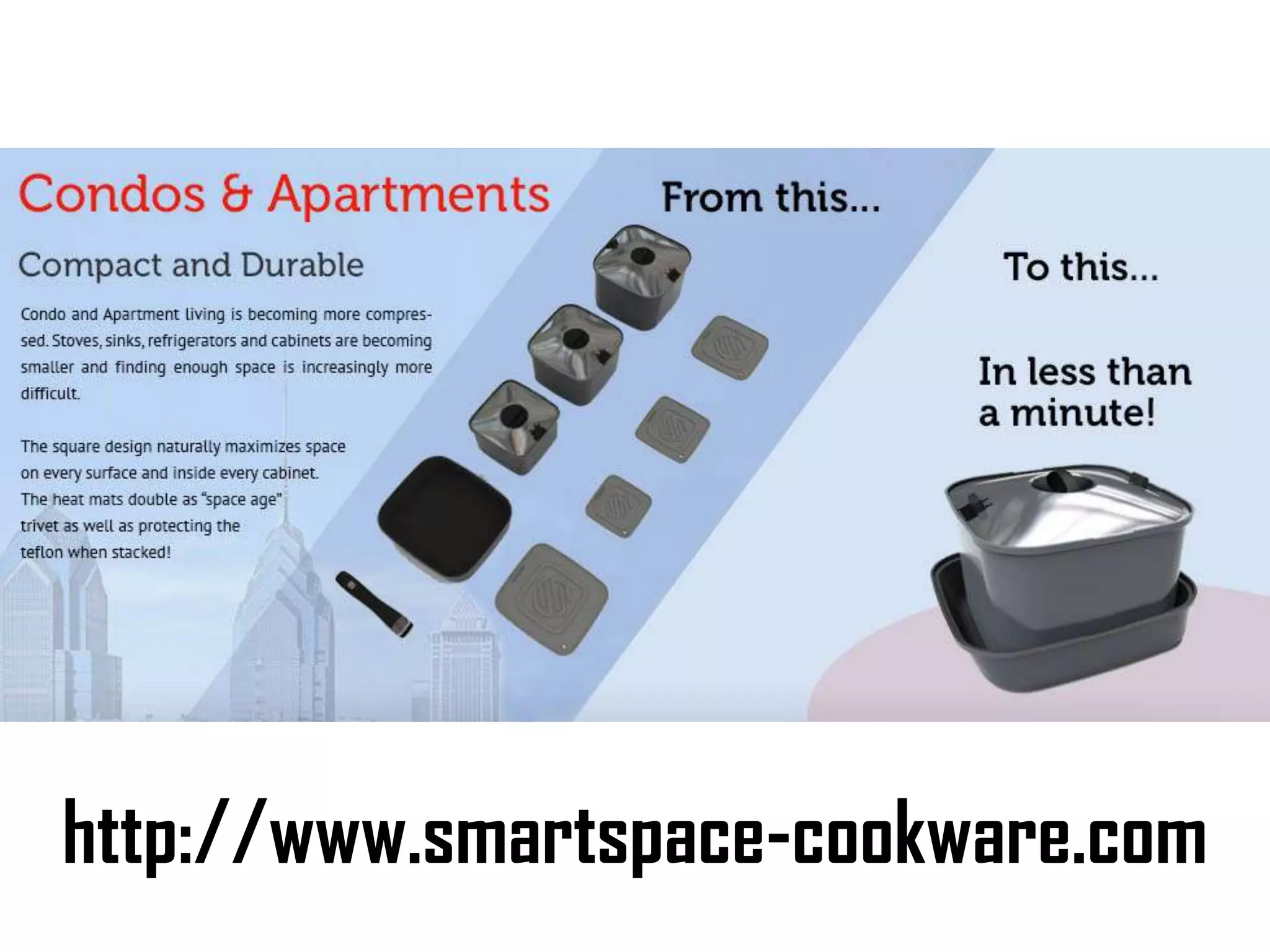 Smartspace Cookware | Space saving cookware | PPT