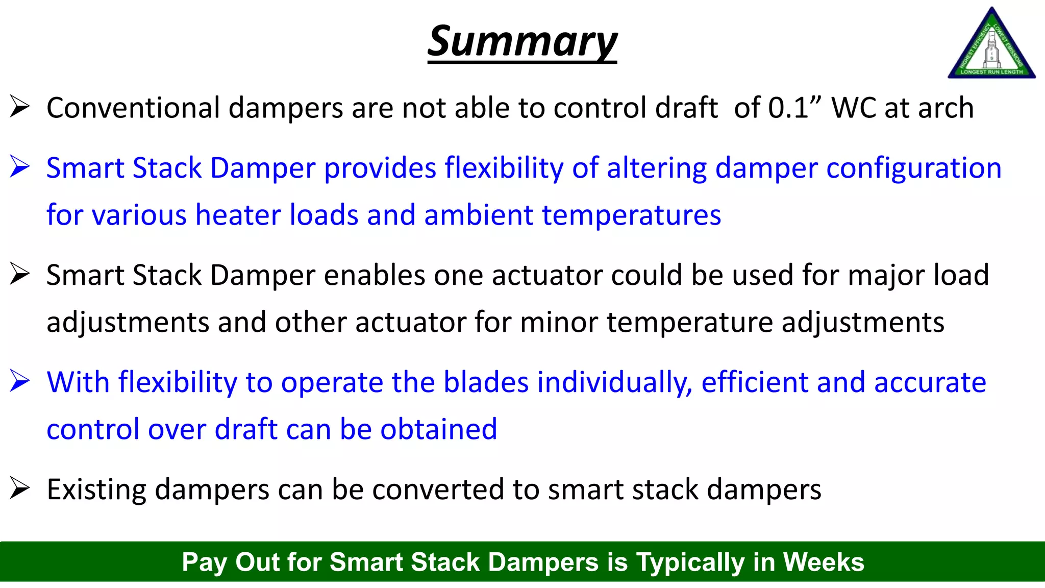 Furnace Improvement (FIS): Smart Stack Damper | PPTX