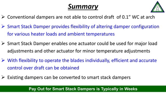 Furnace Improvement (FIS): Smart Stack Damper | PPTX | Indoor ...