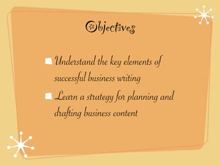 Smart Starts: A business writing strategy | KEY