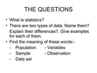 Smart statistics | PPT | Science