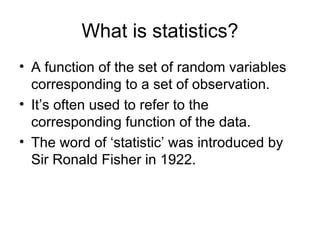 Smart statistics | PPT | Science