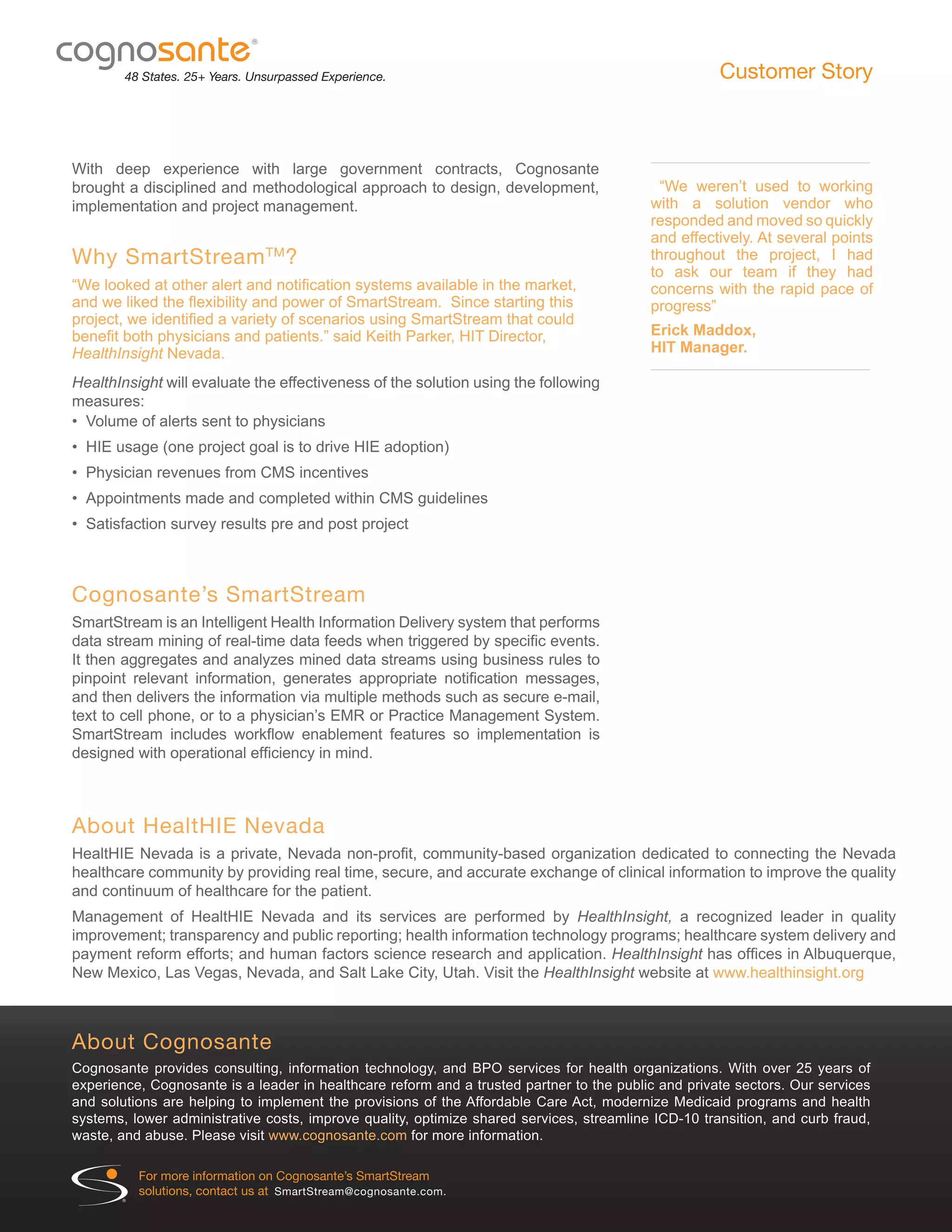 How HealthInsight Nevada and HealtHIE Nevada are Benefitting from Using ...