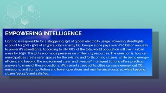 Smart street lighting system | PPTX