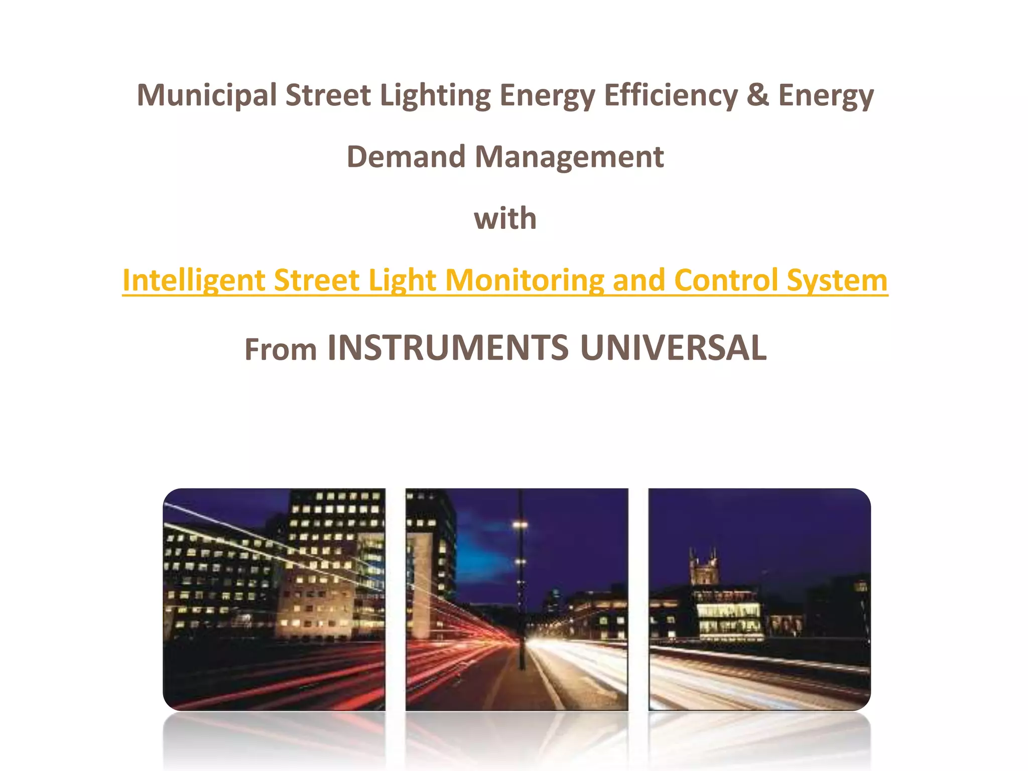 Smart street light management systems for street light energy ...