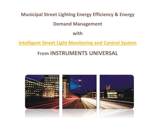 Smart street light management systems for street light energy ...