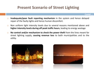 Smart street light management systems for street light energy ...