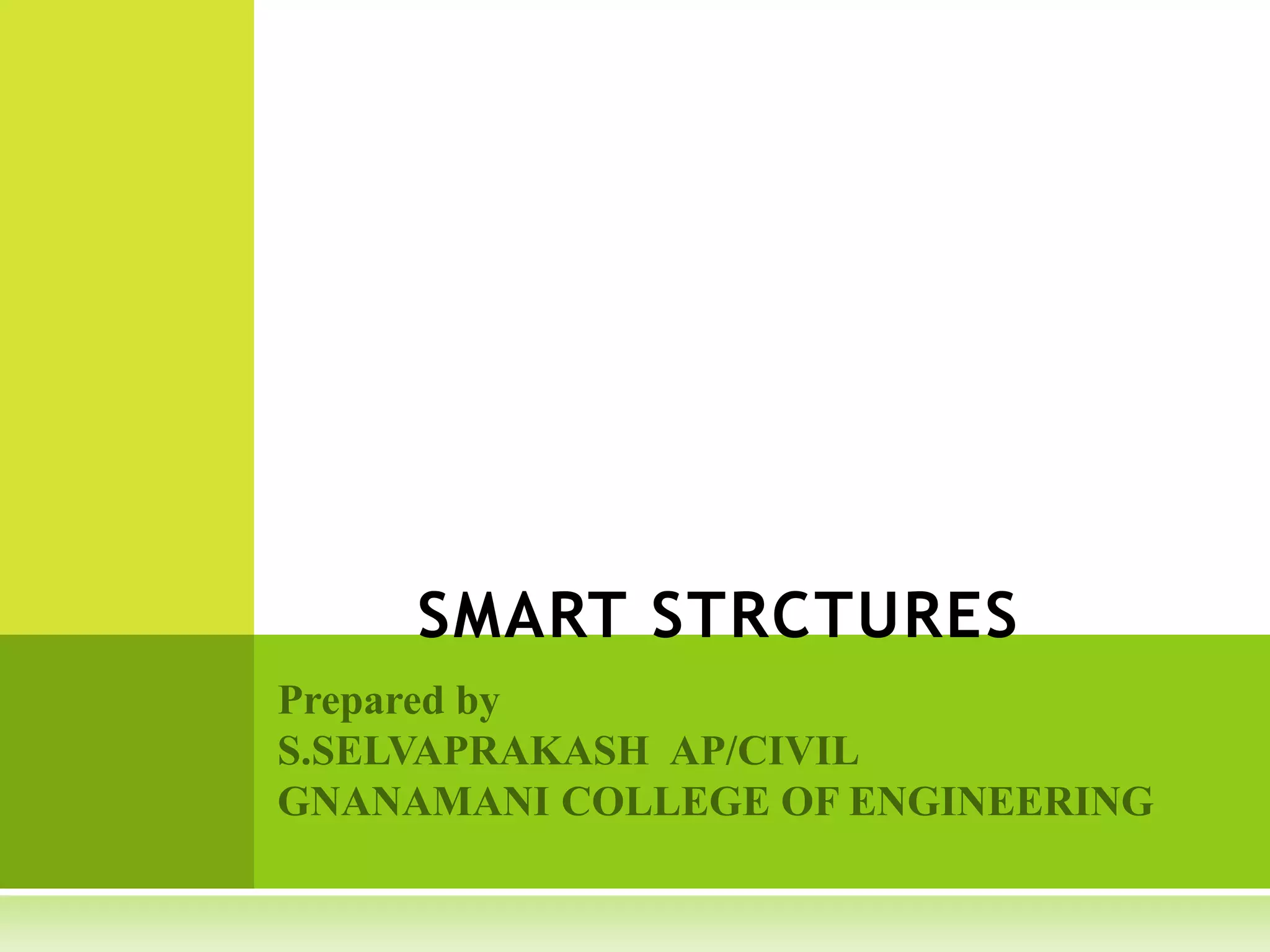 SMART STRUCTURES | PPT