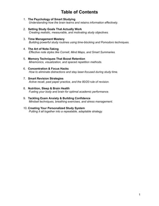 Smart Study Techniques For Exam - Roshan Belsare | PDF