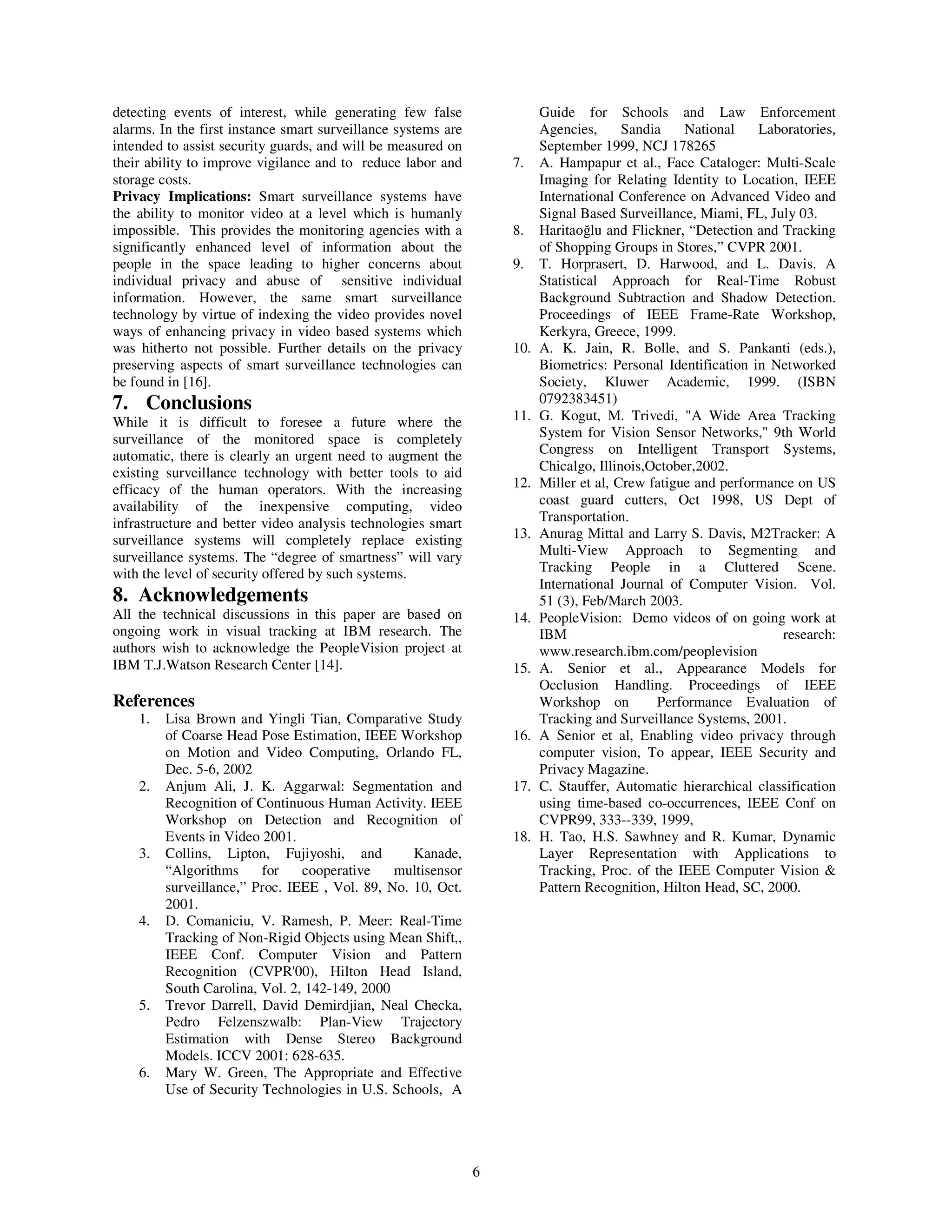 Smart surveillance | PDF