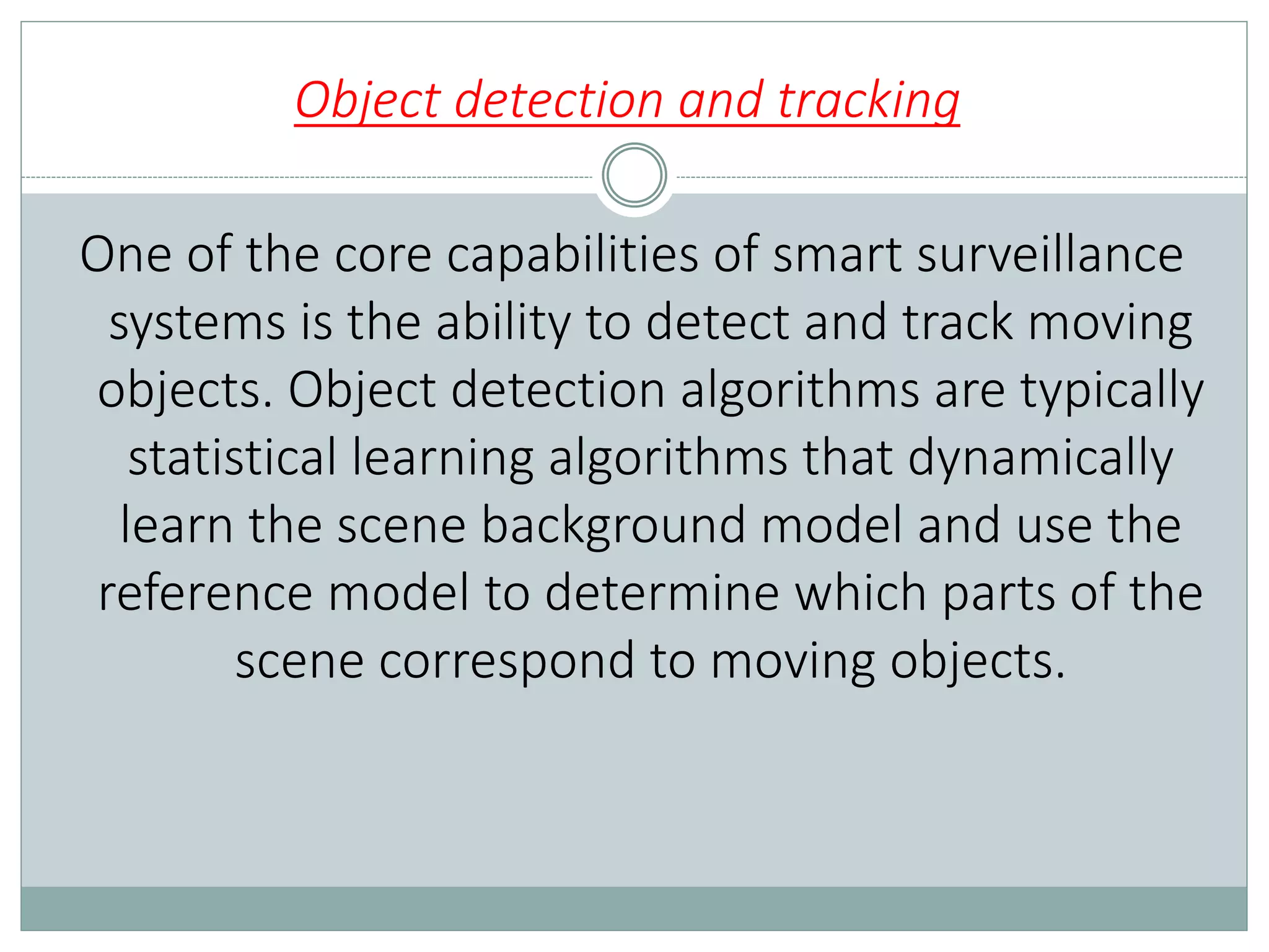 Smart surveillance | PPTX
