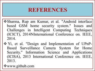 Smart surveillance monitoring system using raspberry pi and | PPTX