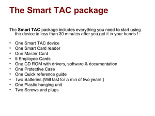 Smart­ Tac Pro+En Presenation | PPT