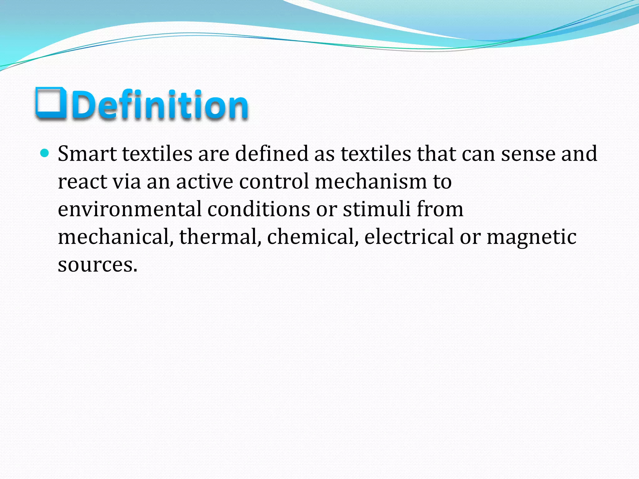 Smart textile | PPT