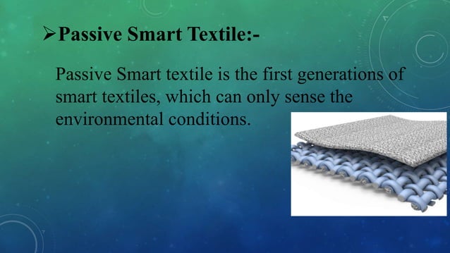 Presentation Topic:- Smart Textile | PPTX | Wearable Technology ...