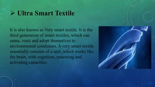 Presentation Topic:- Smart Textile | PPTX