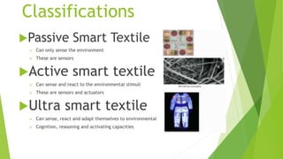 Smart textile | PPTX