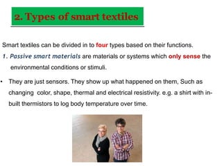 Smart textile introduction | PPTX