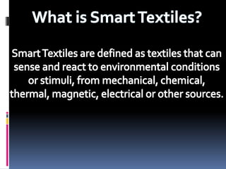 Smart textiles | PPT