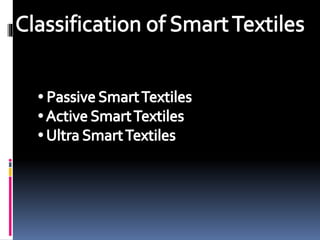 Smart textiles | PPT