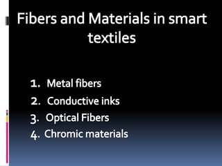 Smart textiles | PPT