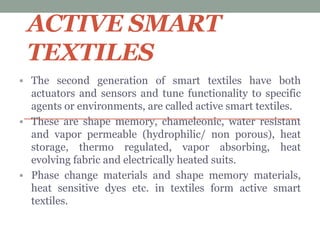 Abhi Rana)Smart Textiles | PPTX | Wearable Technology | Consumer ...