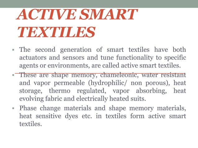 Abhi Rana)Smart Textiles | PPT