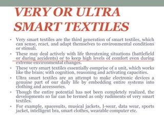 Abhi Rana)Smart Textiles | PPTX | Wearable Technology | Consumer ...