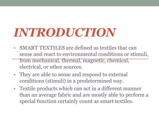 Abhi Rana)Smart Textiles | PPT