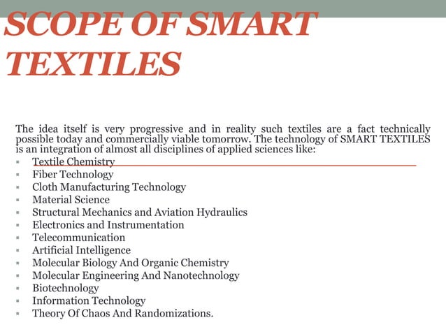 Abhi Rana)Smart Textiles | PPT