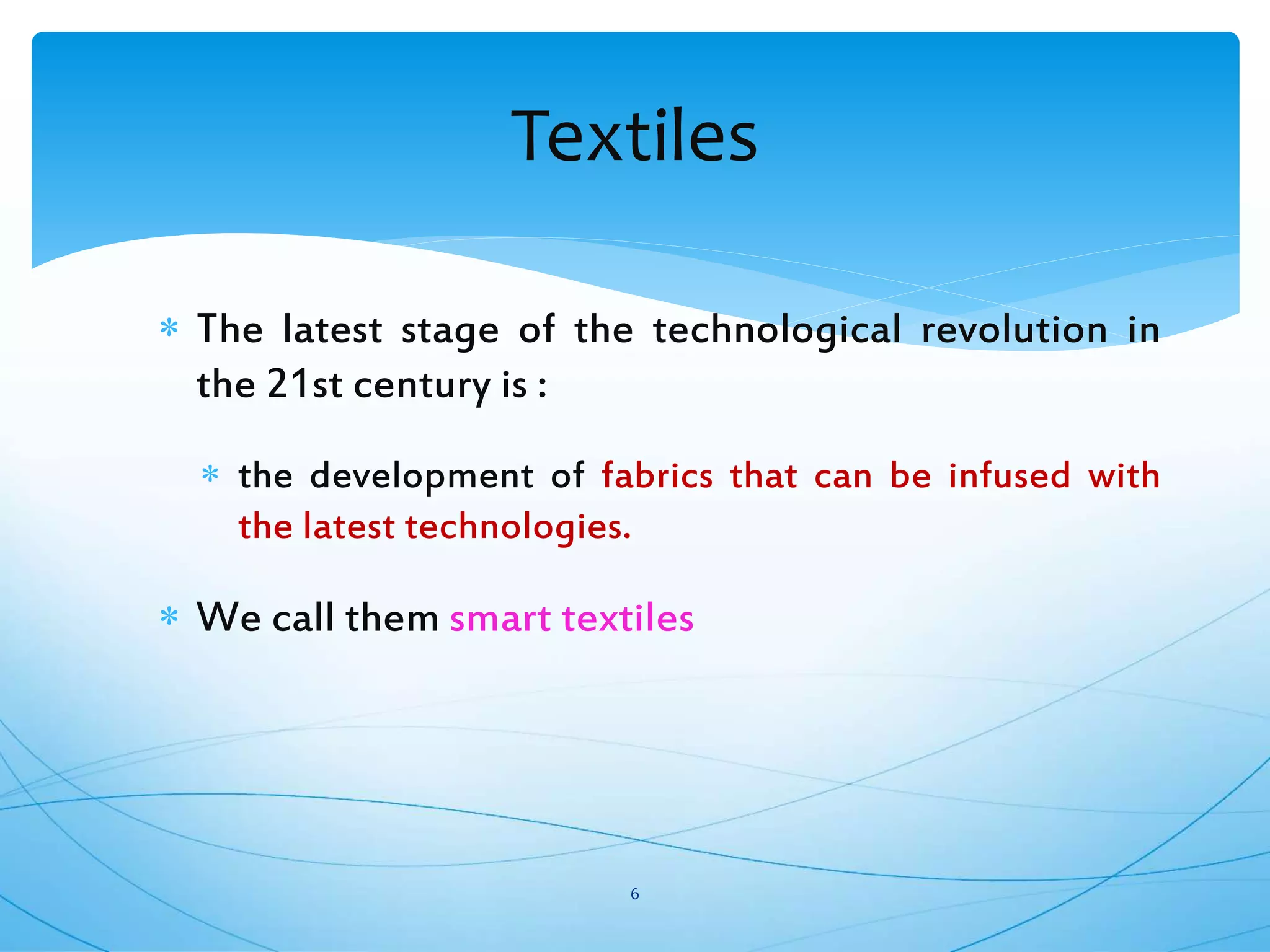 Smart textiles 12.12.18