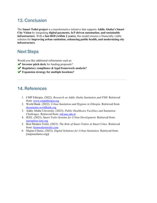 SMART TOILET PROJECT PROPOSAL A Cashless, Automated Public Restroom ...