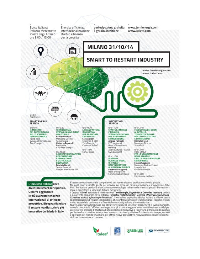 Smart to Restart Industry - Programma | PDF