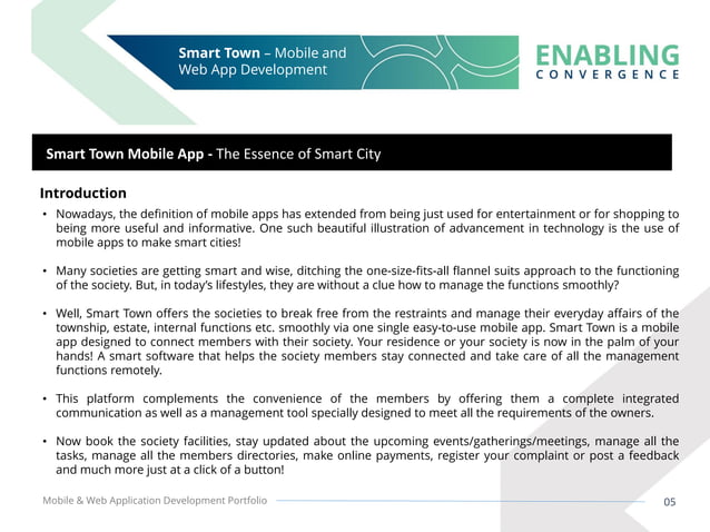 Smart Town Mobile App – The Essence of A Smart City | PPT