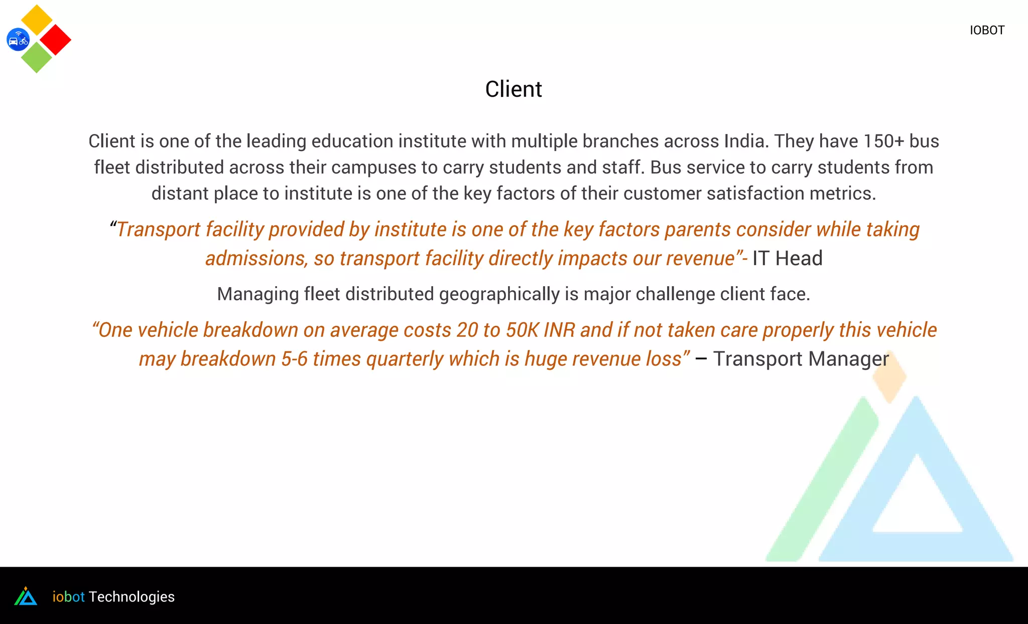 Case Study - IoT for Transport and Logistics | PPT