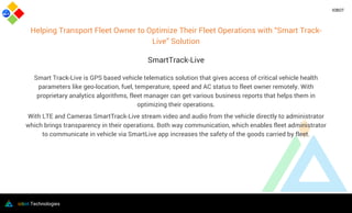 Case Study - IoT for Transport and Logistics | PPT