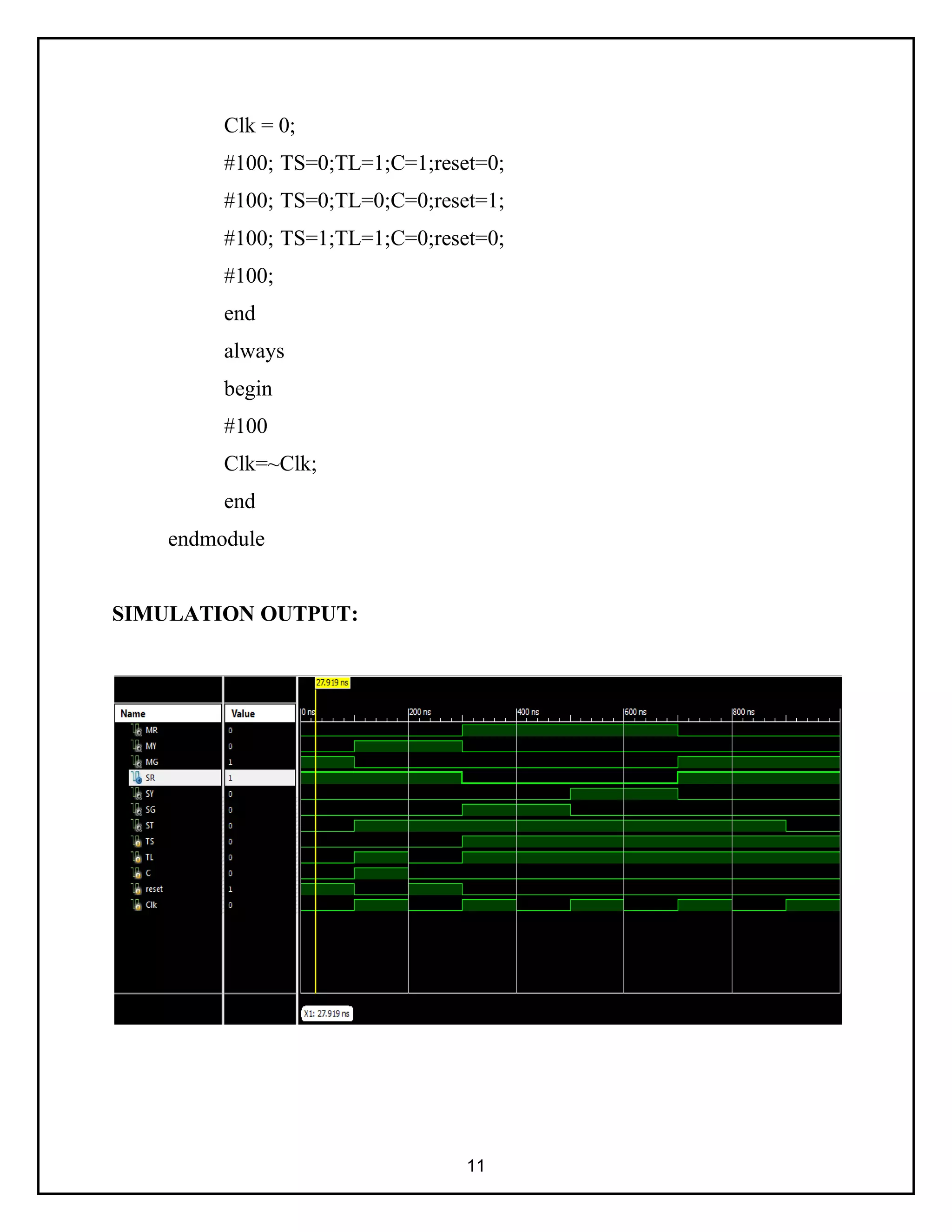 Smart Traffic Light Controller Using Verilog Pdf Technology And Computing