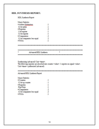 Smart traffic light controller using verilog | PDF