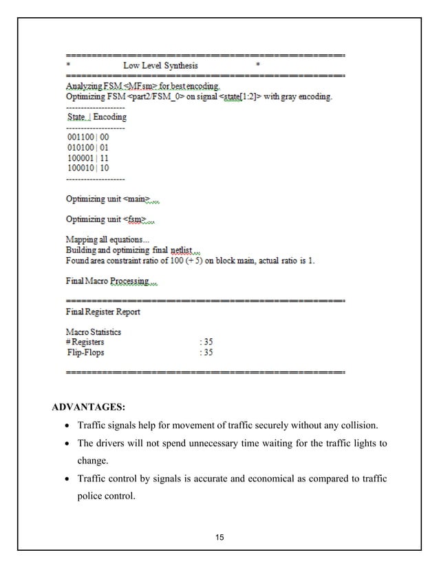Smart traffic light controller using verilog | PDF | Technology & Computing