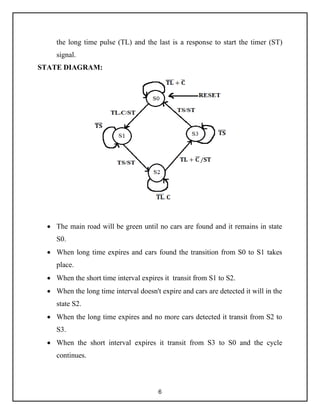 Smart traffic light controller using verilog | PDF
